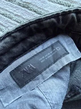 Zara | Jeans | Zara Washed Charcoal Utility Jeans | Poshmark